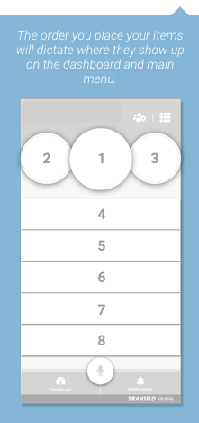 TRANSFLO Menu Administration Tool